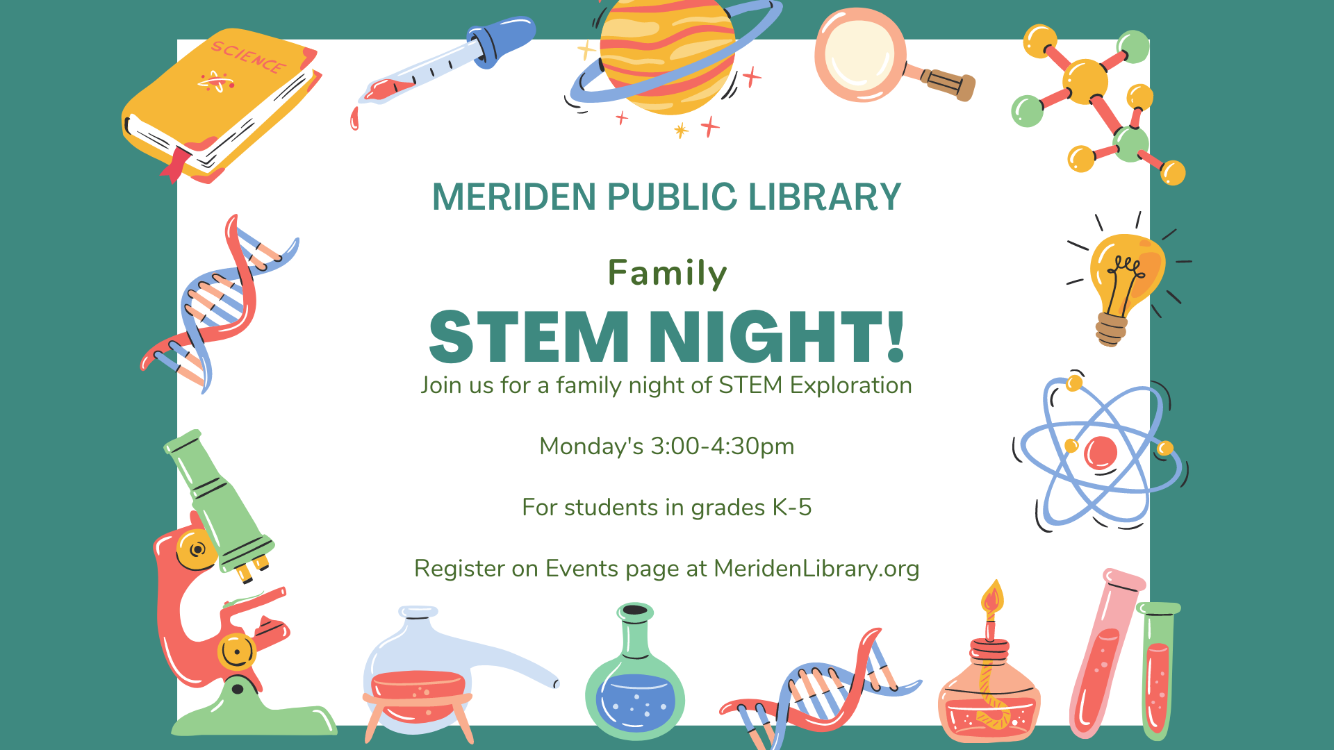 Family Science Night Flyer