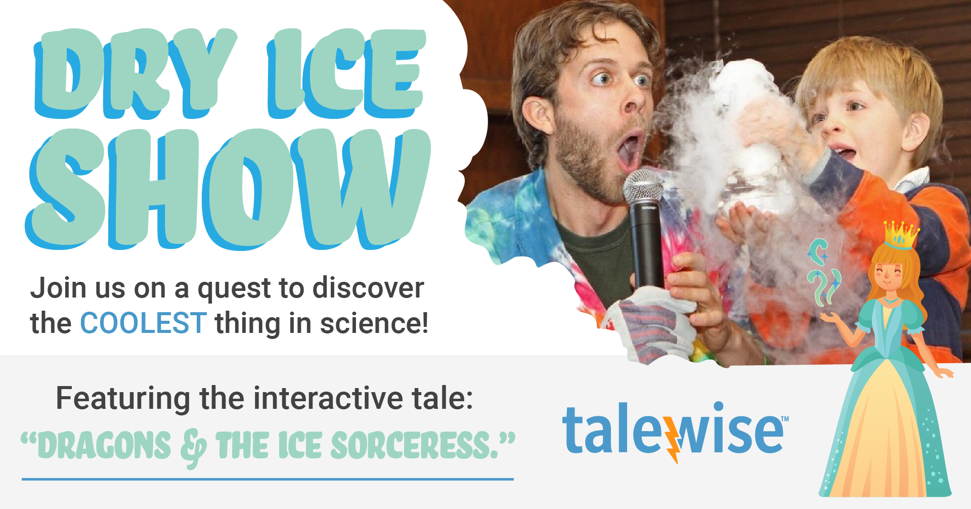 Dragons & the Ice Sorceress: Dry Ice Show by Tale Wise | Meriden Public ...