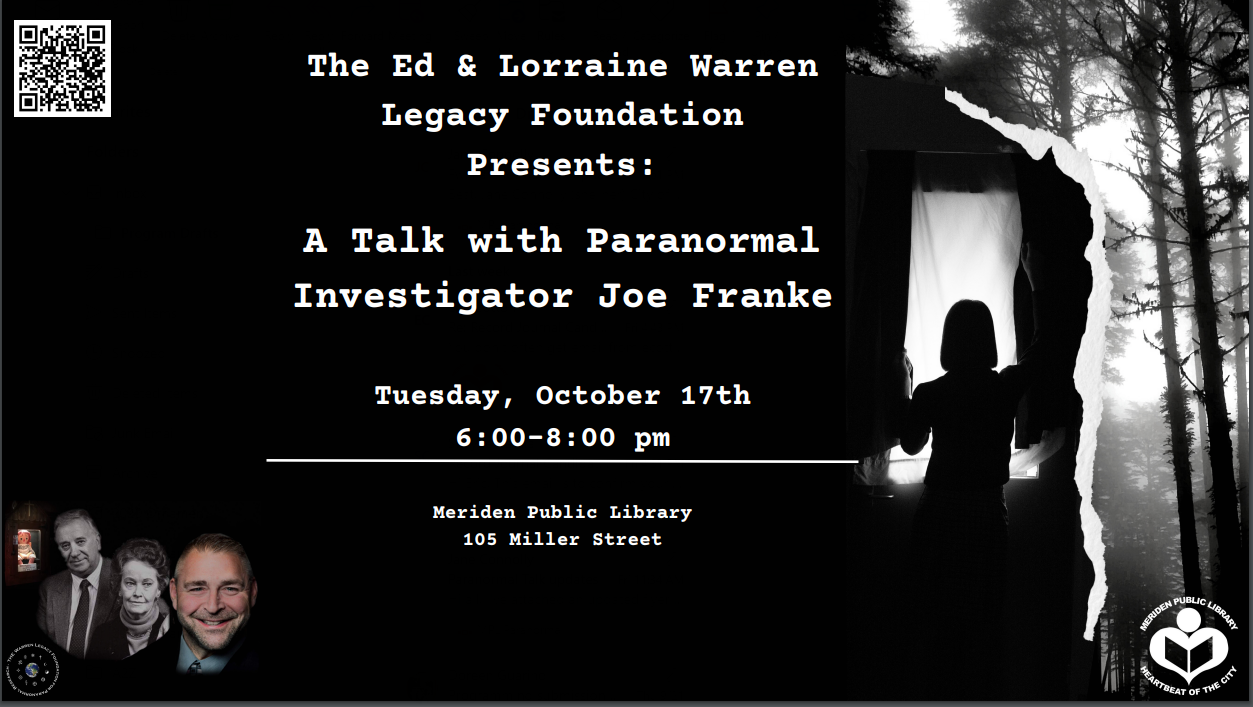 Warren Legacy Foundation Lecture with Paranormal Investigator Joe ...
