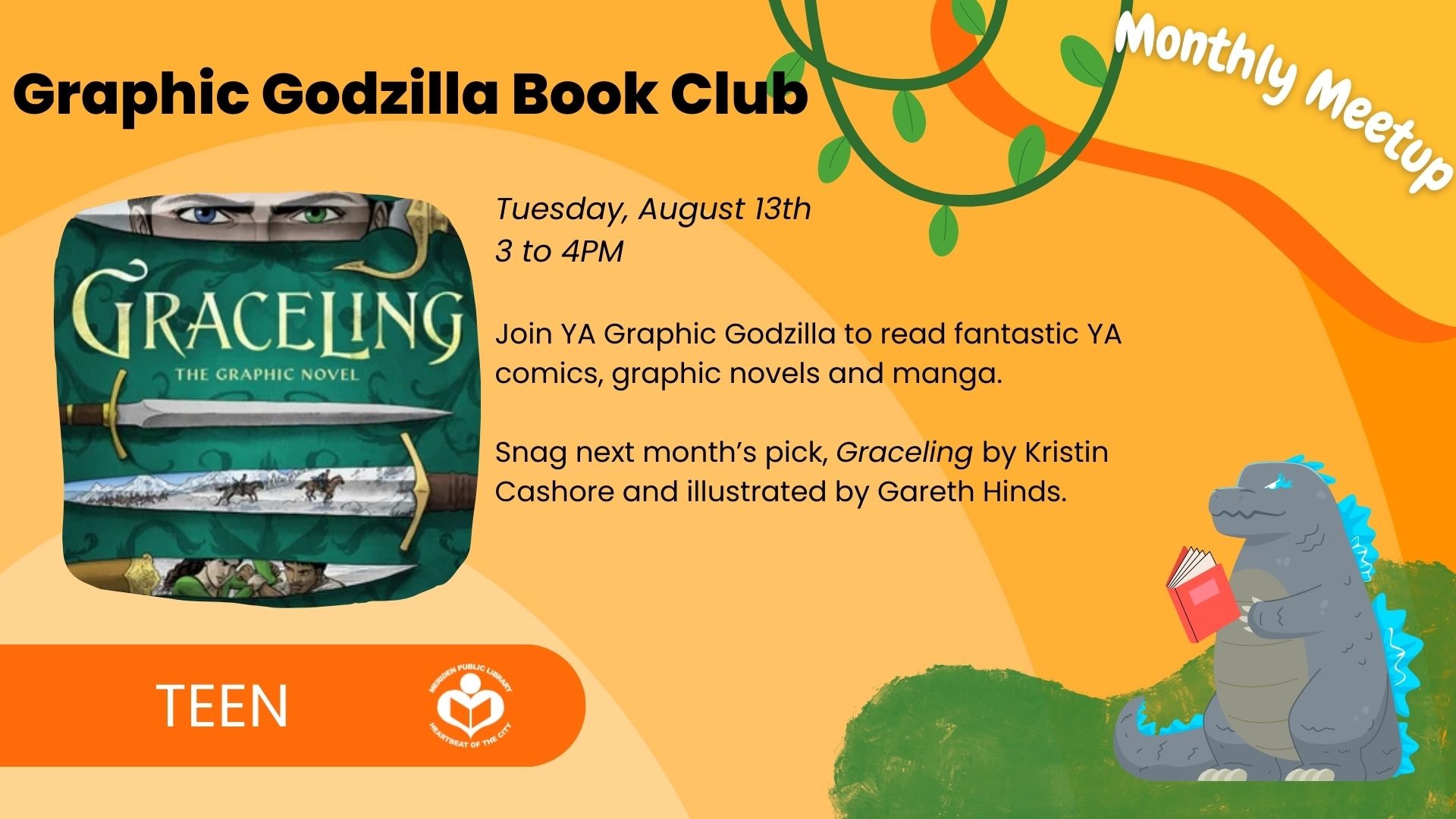 Graphic Godzilla Book Club | Meriden Public Library